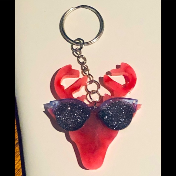 Accessories | Handmade Deer With Eyeglasses Keychain | Poshmark
